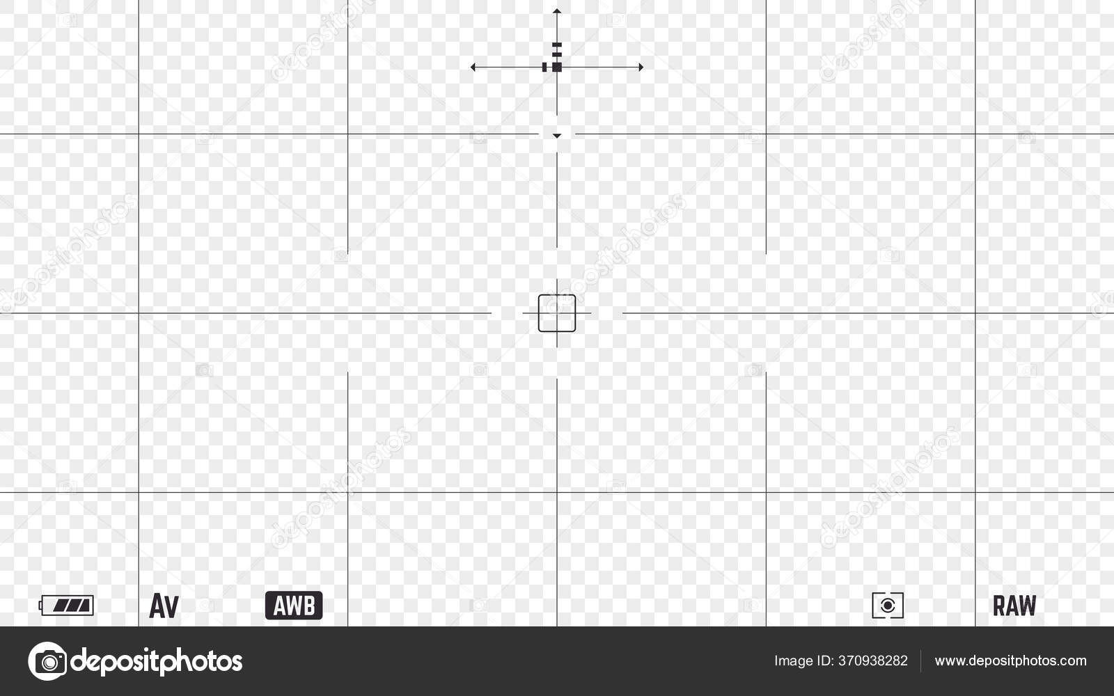 Photo Camera Realistic Viewfinder Overlay Video Settings Autofocus ...