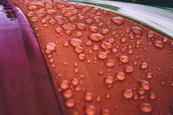 drop on umbrella, background fabric texture of umbrella - Stock Image ...
