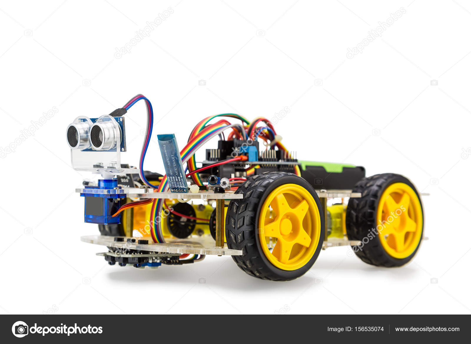 Four wheels drive robotic car Stock Illustration by ©teptong #156535074 Four wheels drive robotic car Stock Illustration by ©teptong #156535074