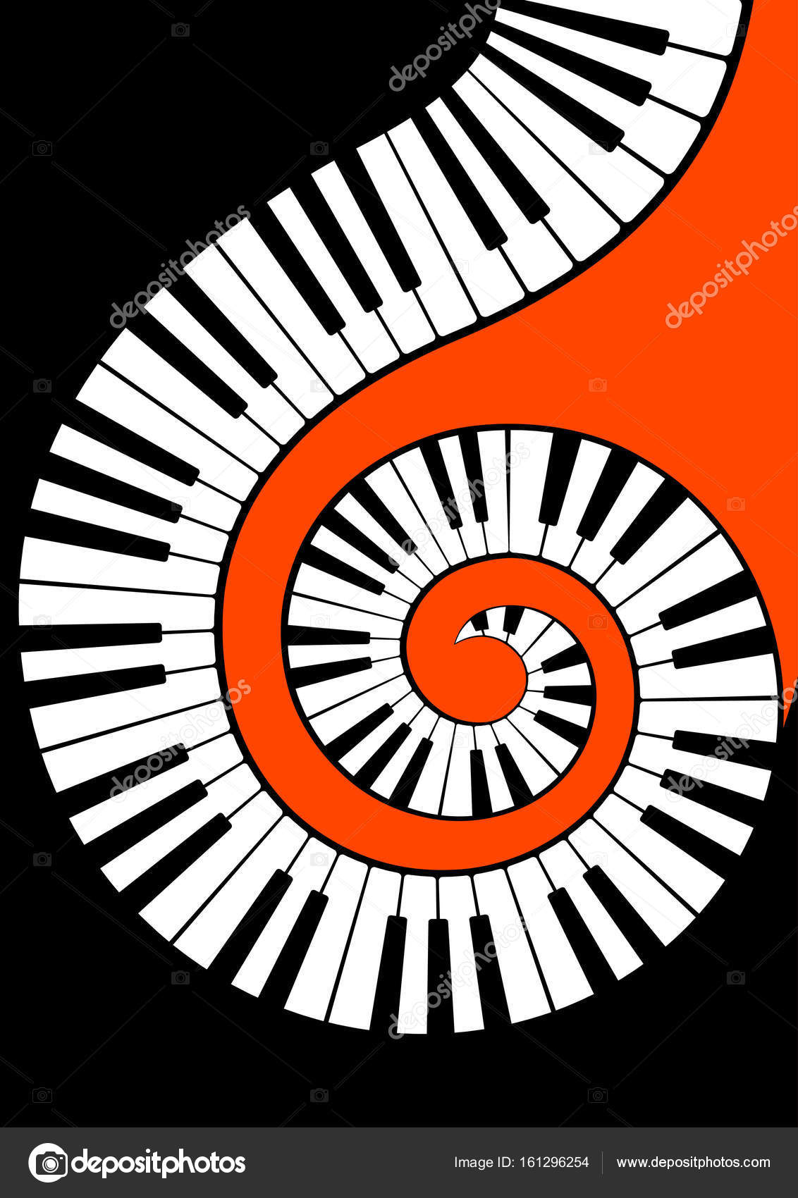 Swirly Piano Keys
