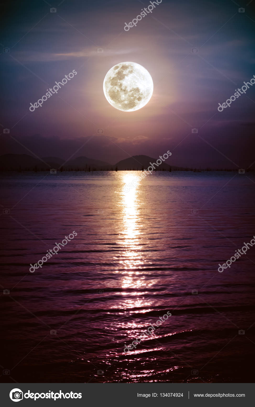 Full Moon Romantic Scenery 420+ Romantic Scenic With Full Moon On Sea
