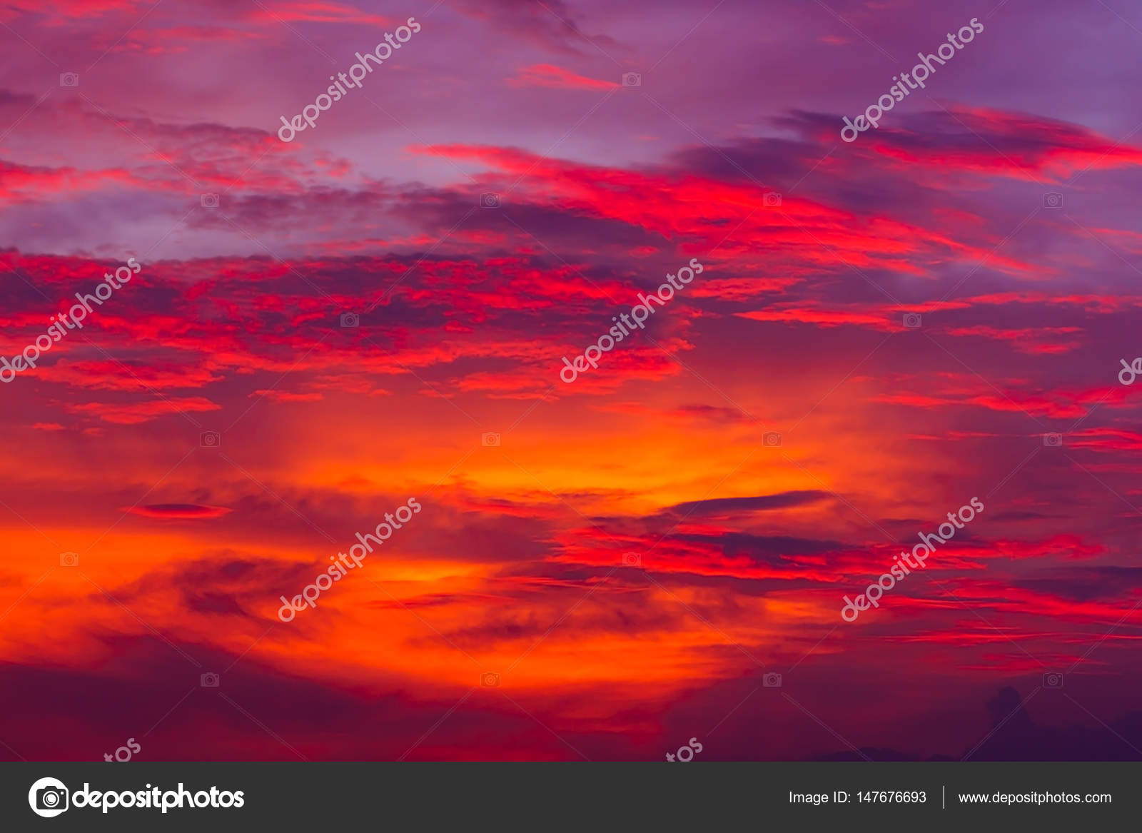 Dark Red Sky Background