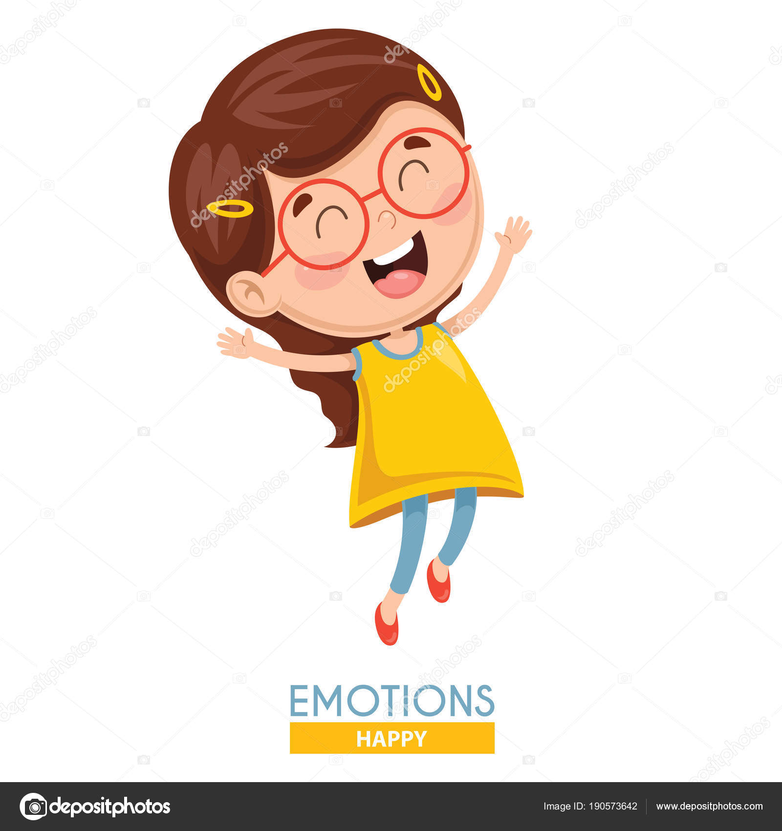 Excited Emotion Cartoon