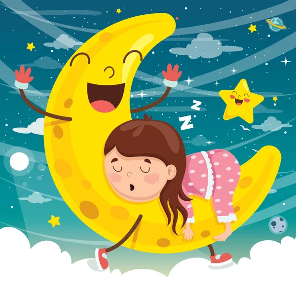 Bedtime Moon Clipart For Kids