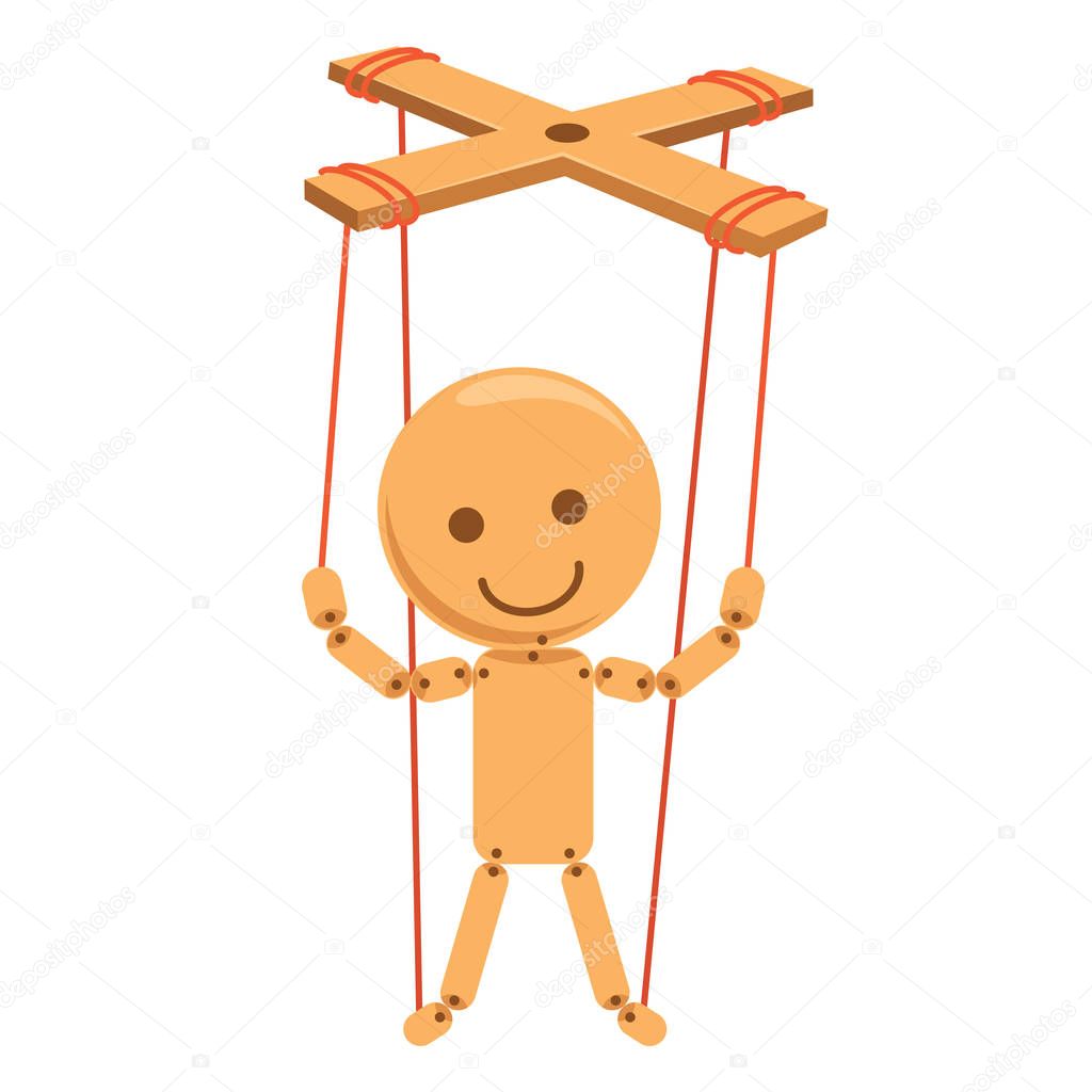Vector Illustration Cartoon Puppet — Stock Vector © yusufdemirci #190710856