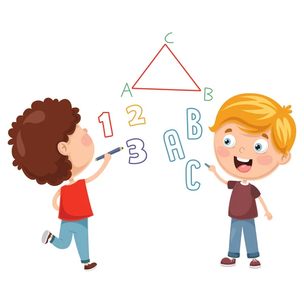 Kids Writing Clip Art