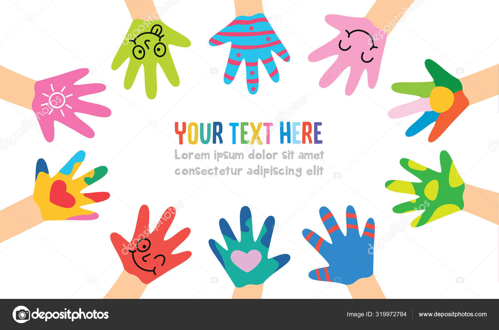 Kids Raising Their Hands Clipart Balck