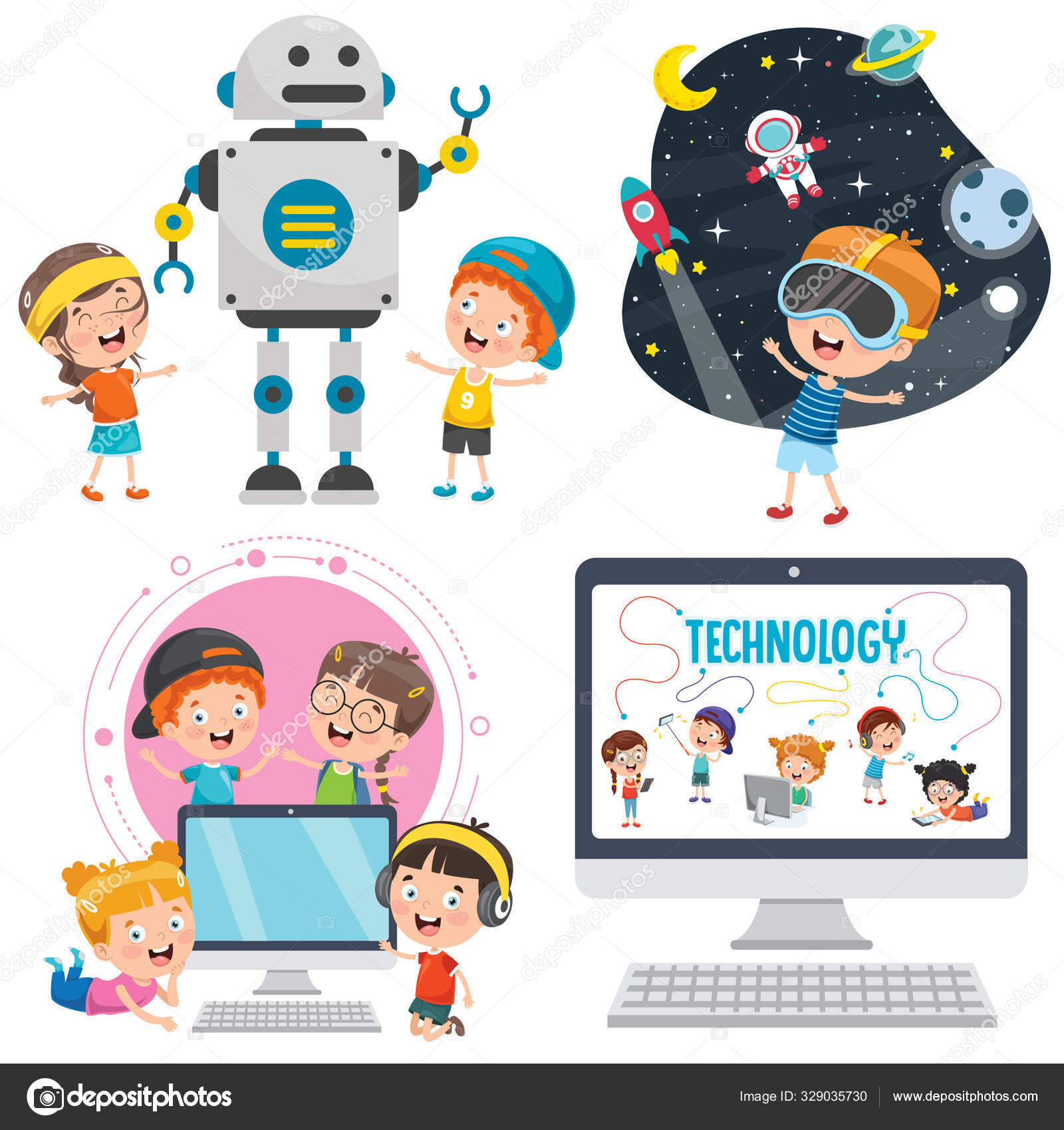 Kids Technology Clipart