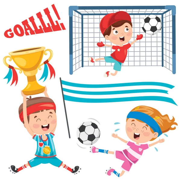 Niños en olimpiadas imágenes de stock de arte vectorial | Depositphotos