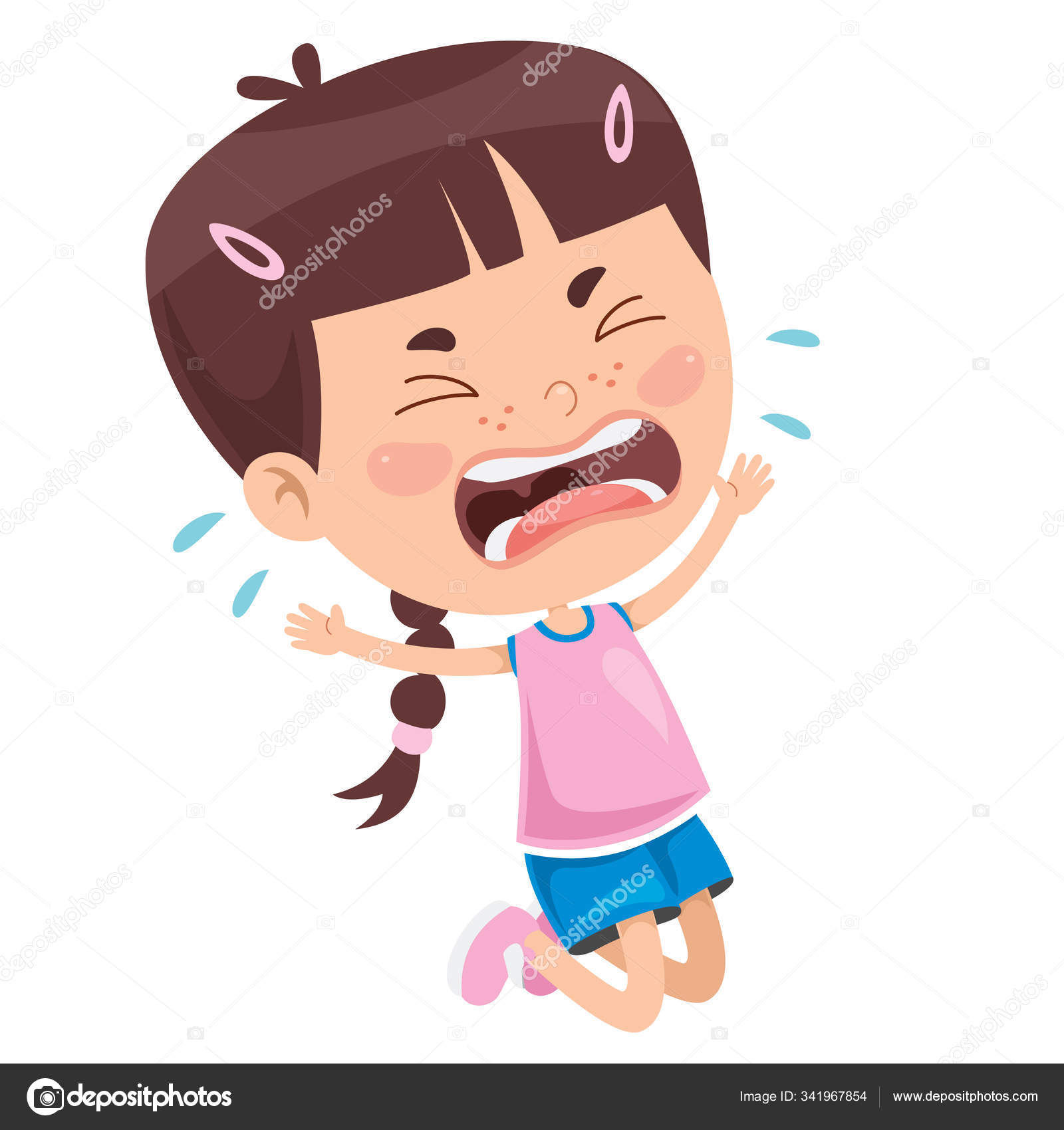 Cartoon Kids Crying