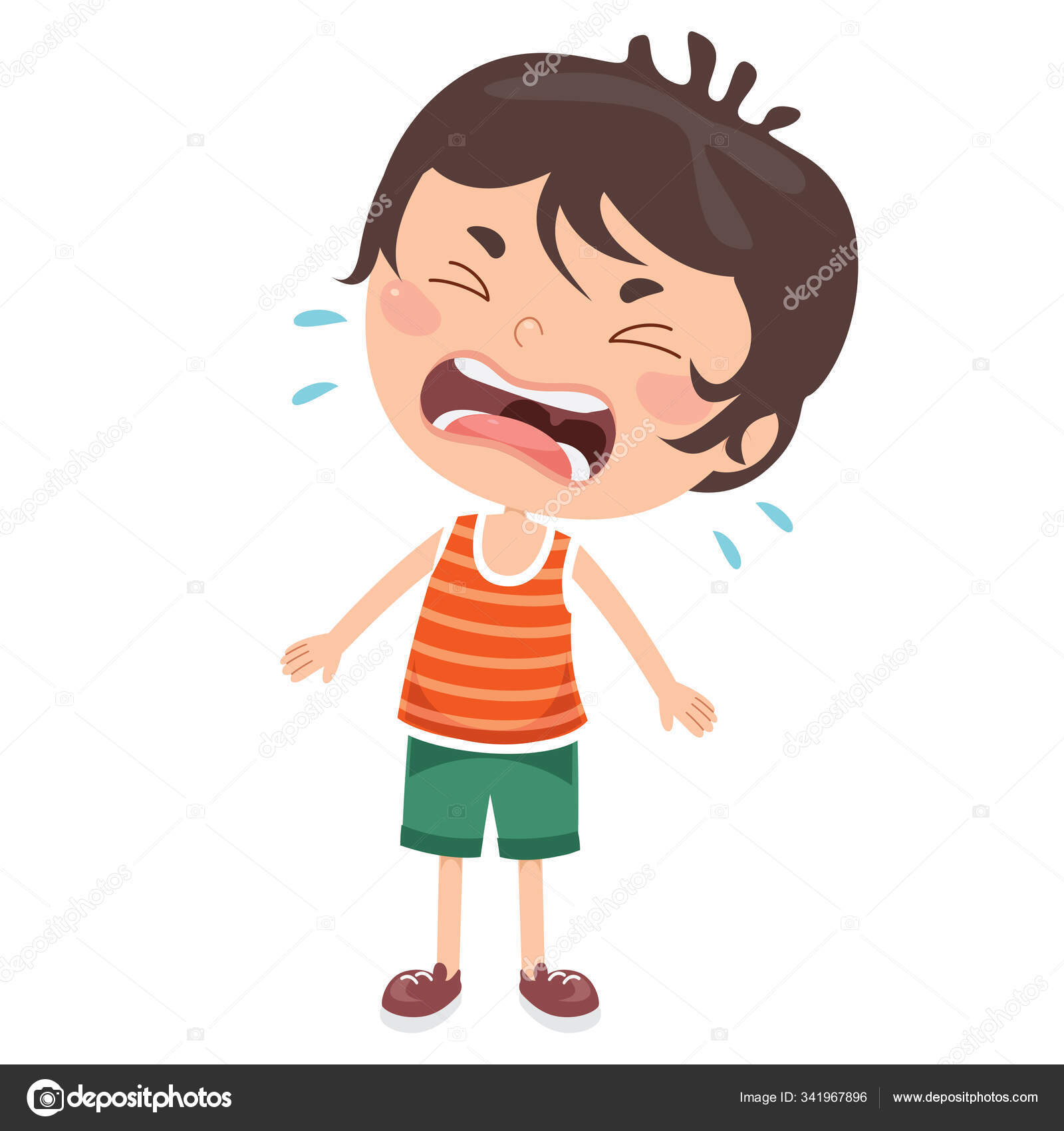 Sad Kid Face Clipart