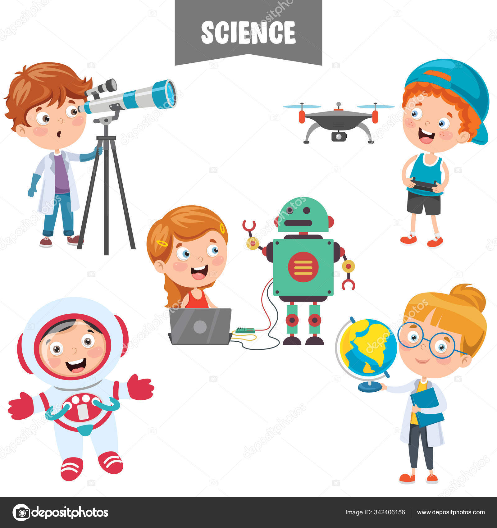 Cartoon Characters Working Science Stock Vector Image by ©yusufdemirci ...