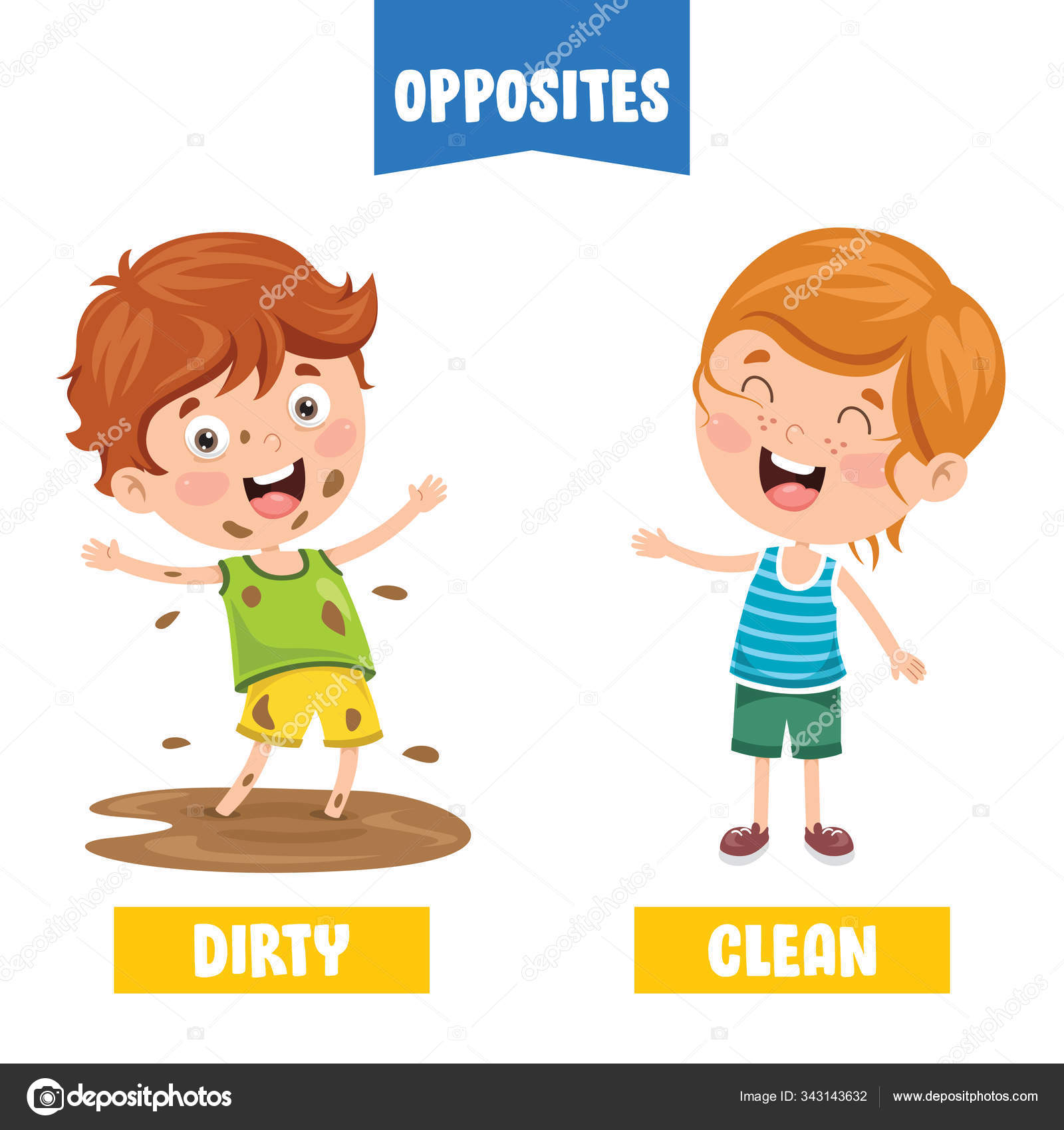 Opposites Clipart For Kids