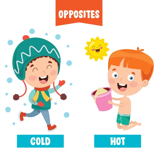 Opposites kids Vector Art Stock Images | Depositphotos