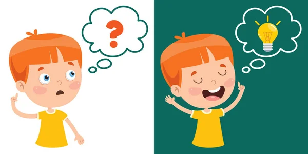 Kid thinking Vector Art Stock Images | Depositphotos