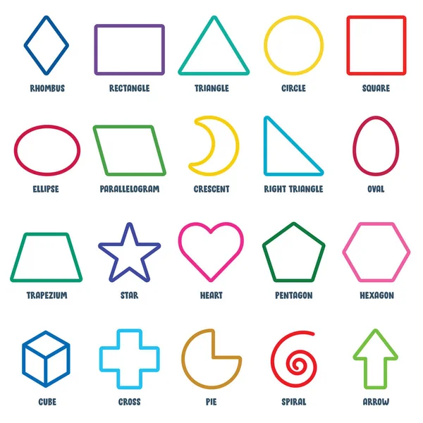 Geometric shapes cartoon Vector Art Stock Images | Depositphotos