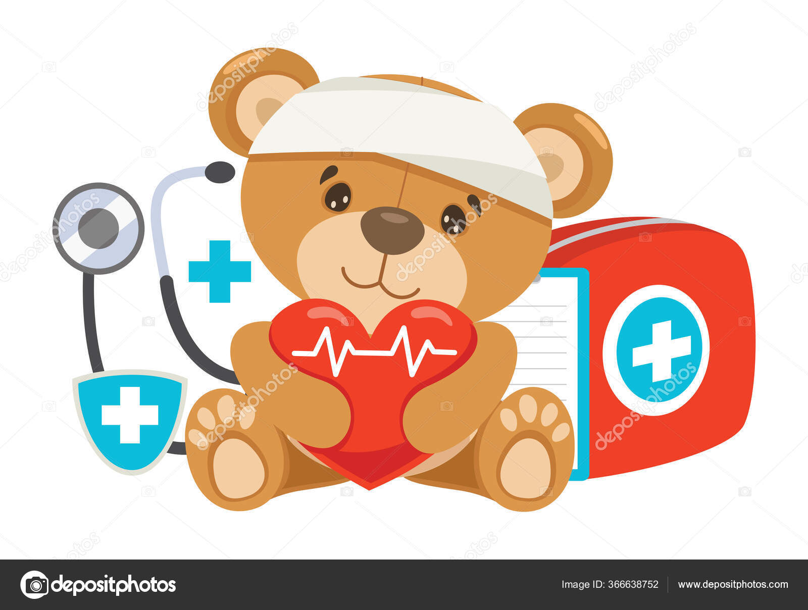 Conceito Primeiros Socorros Rcp Para Crianças Vetor de ©helime_demirci ...