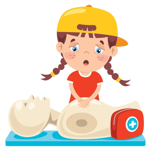 First Aid Scene Cartoon Character Stock Vector Image by ©yusufdemirci ...