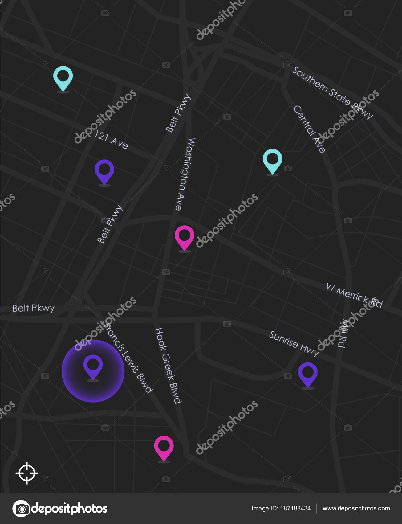 Dashboard Theme Creative Infographic City Map Navigation Vector ...