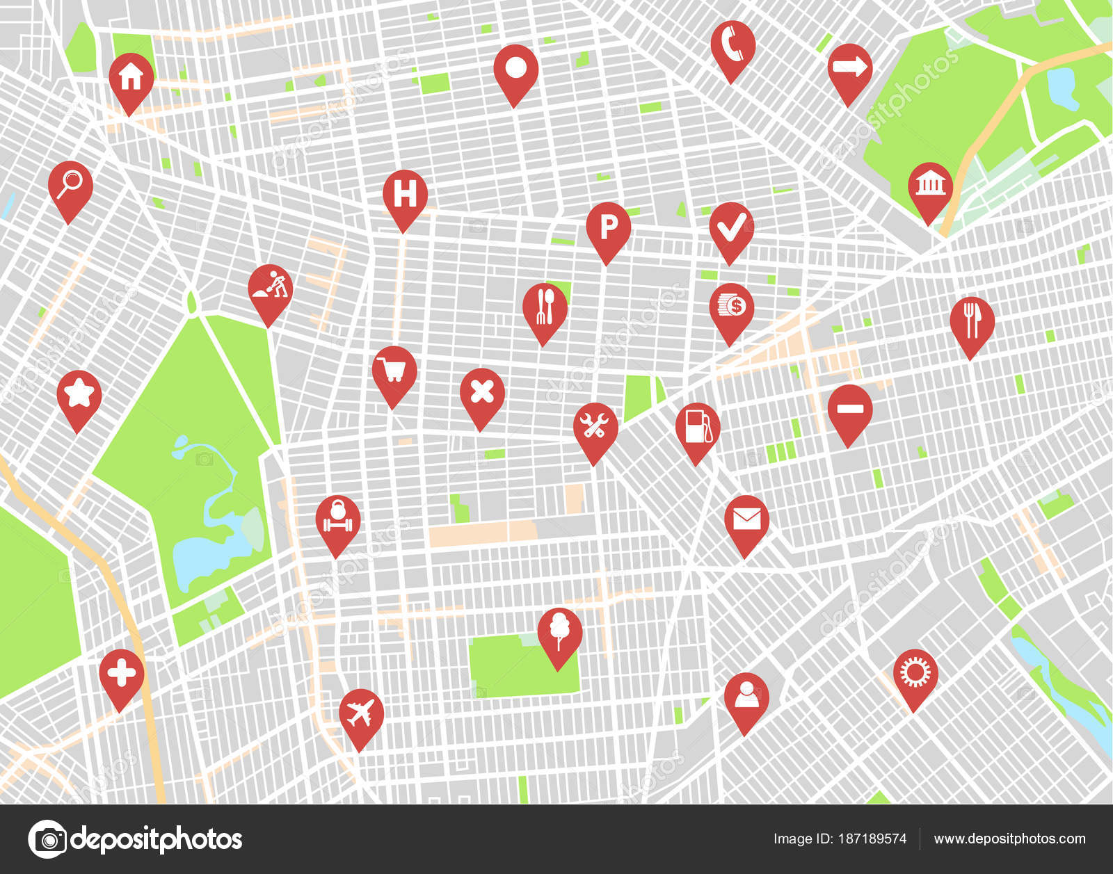 Dashboard Theme Creative Infographic City Map Navigation Vector ...