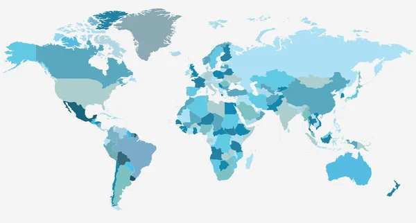 World Map Countries Vector Illustration Stock Vector by ©BigunKsu 187189334