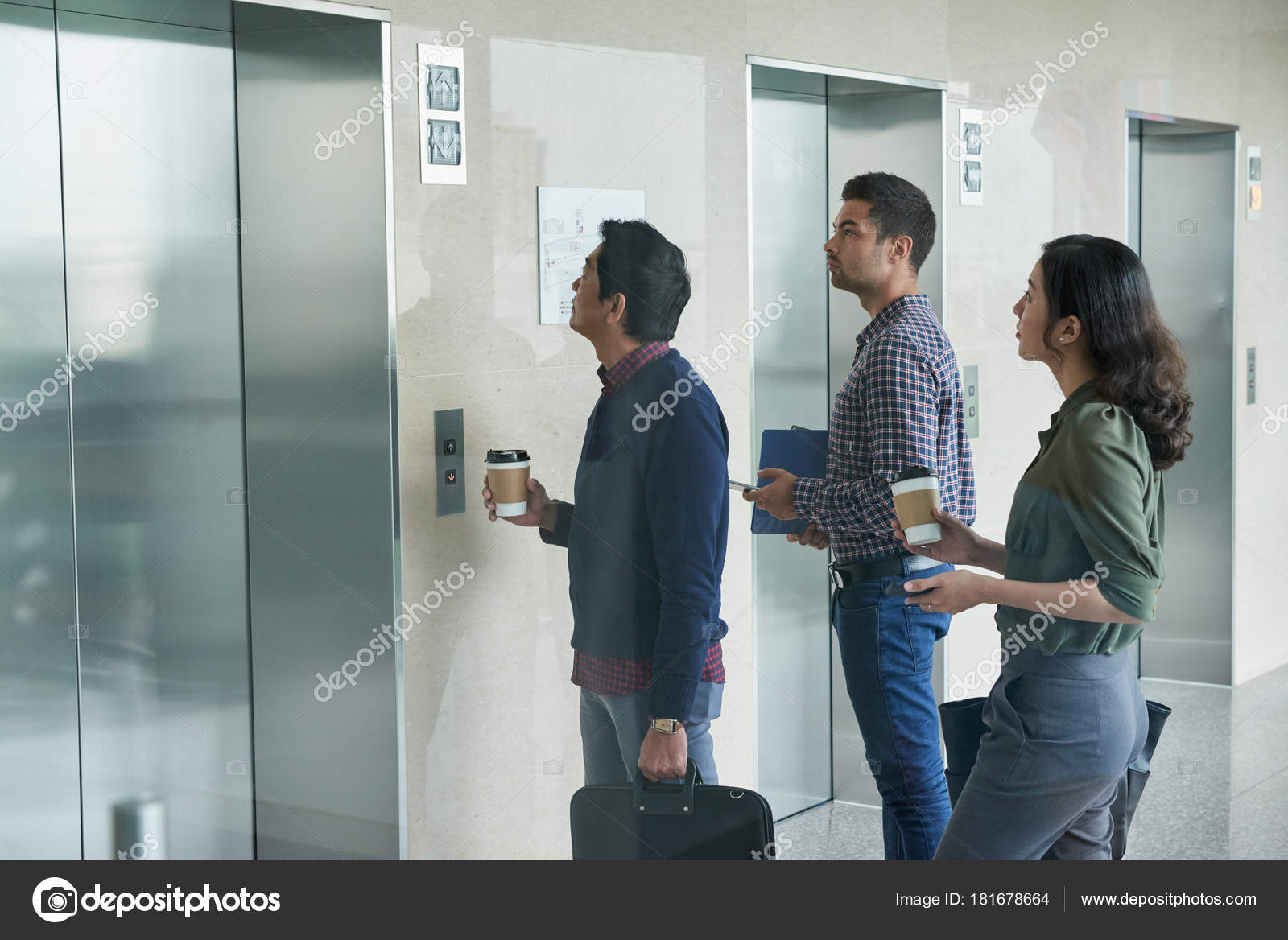 People In Elevator