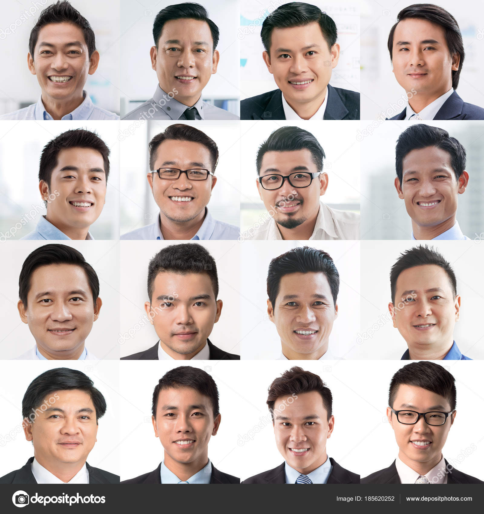 Collage Many Faces Asian Business Men — Stock Photo © DragonImages ... Collage Many Faces Asian Business Men — Stock Photo © DragonImages ...