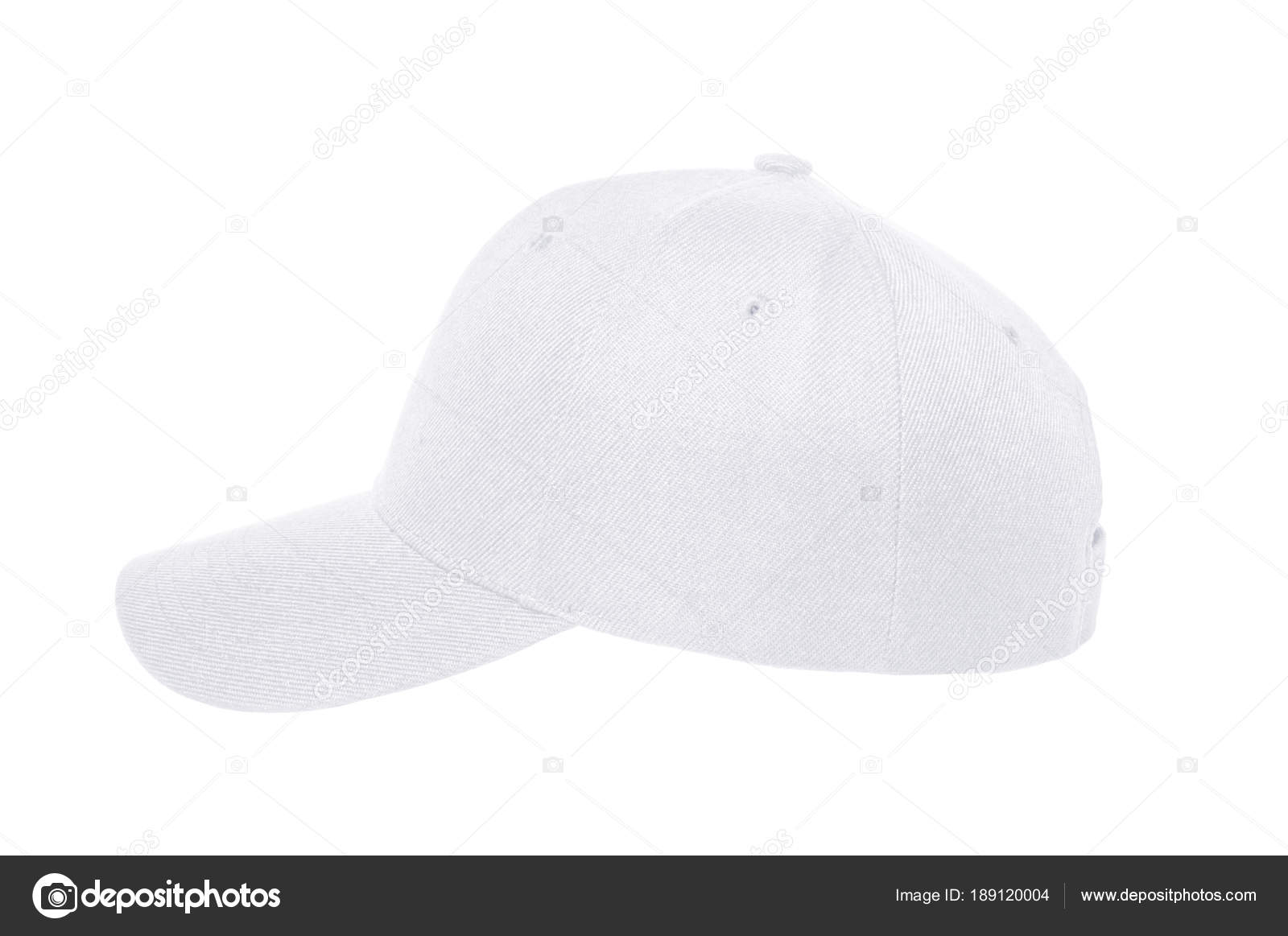Baseball Cap Color White Close Side View White Background — Stock Photo ...