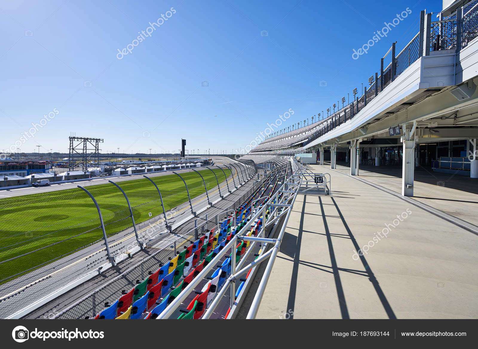 Grandstand Seating At Daytona Daytona International Speedway