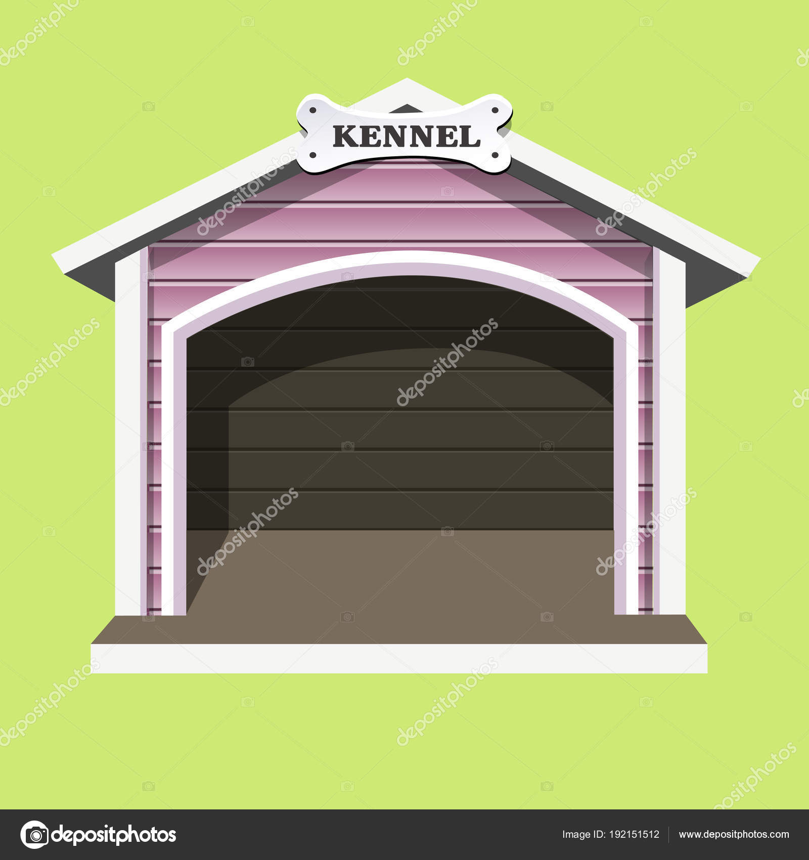 Dog kennel. Vector illustration Stock Vector by ©ira_pavlovich.ukr.net ...
