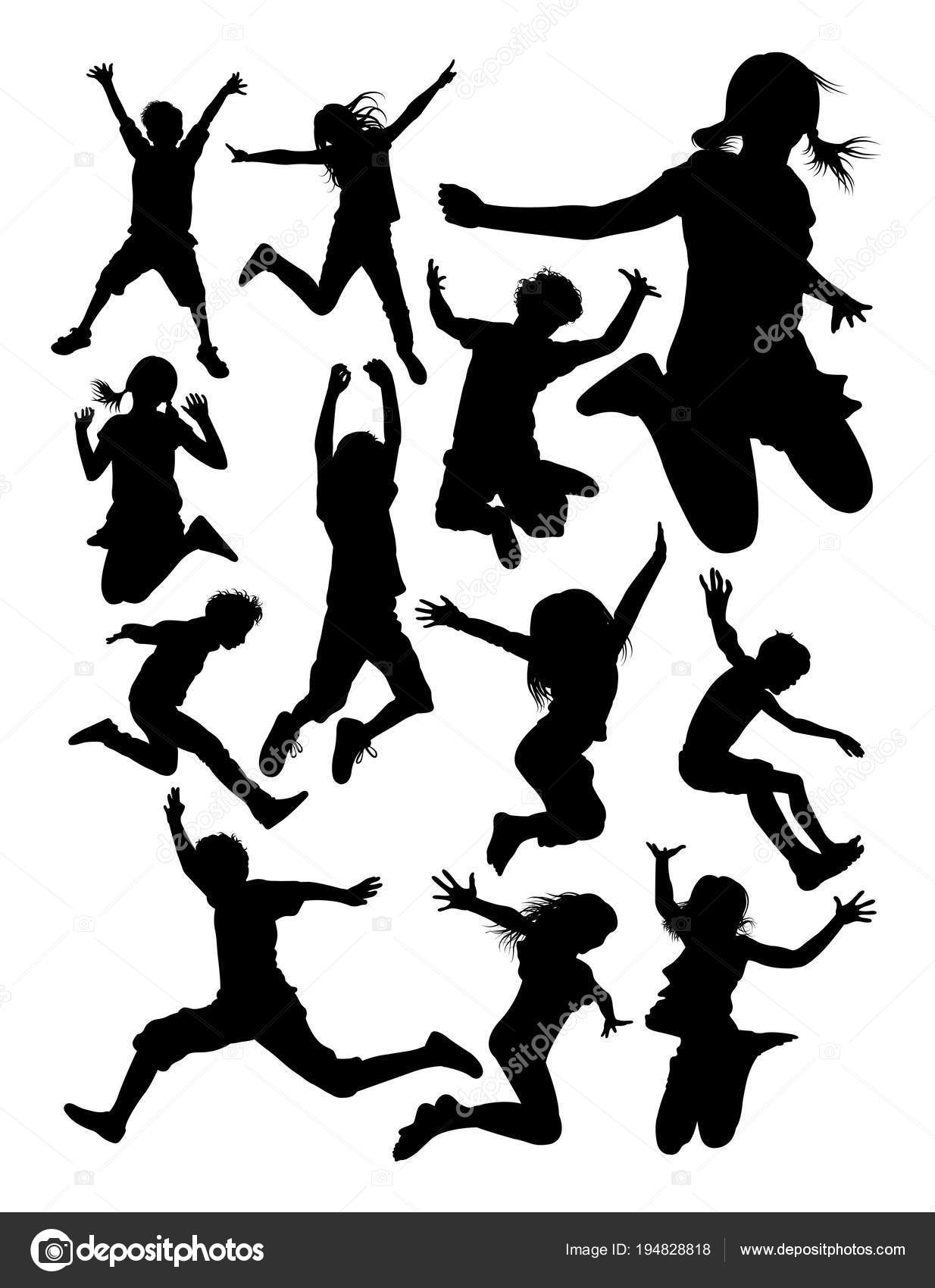 Jumping Kids Vector