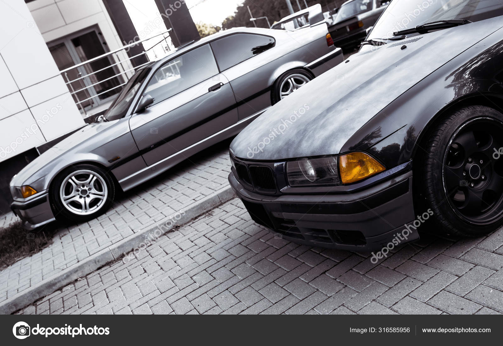 Moldova 2019 Sport Bmw E36 Modern Stance Car Racing Car — Stock ...