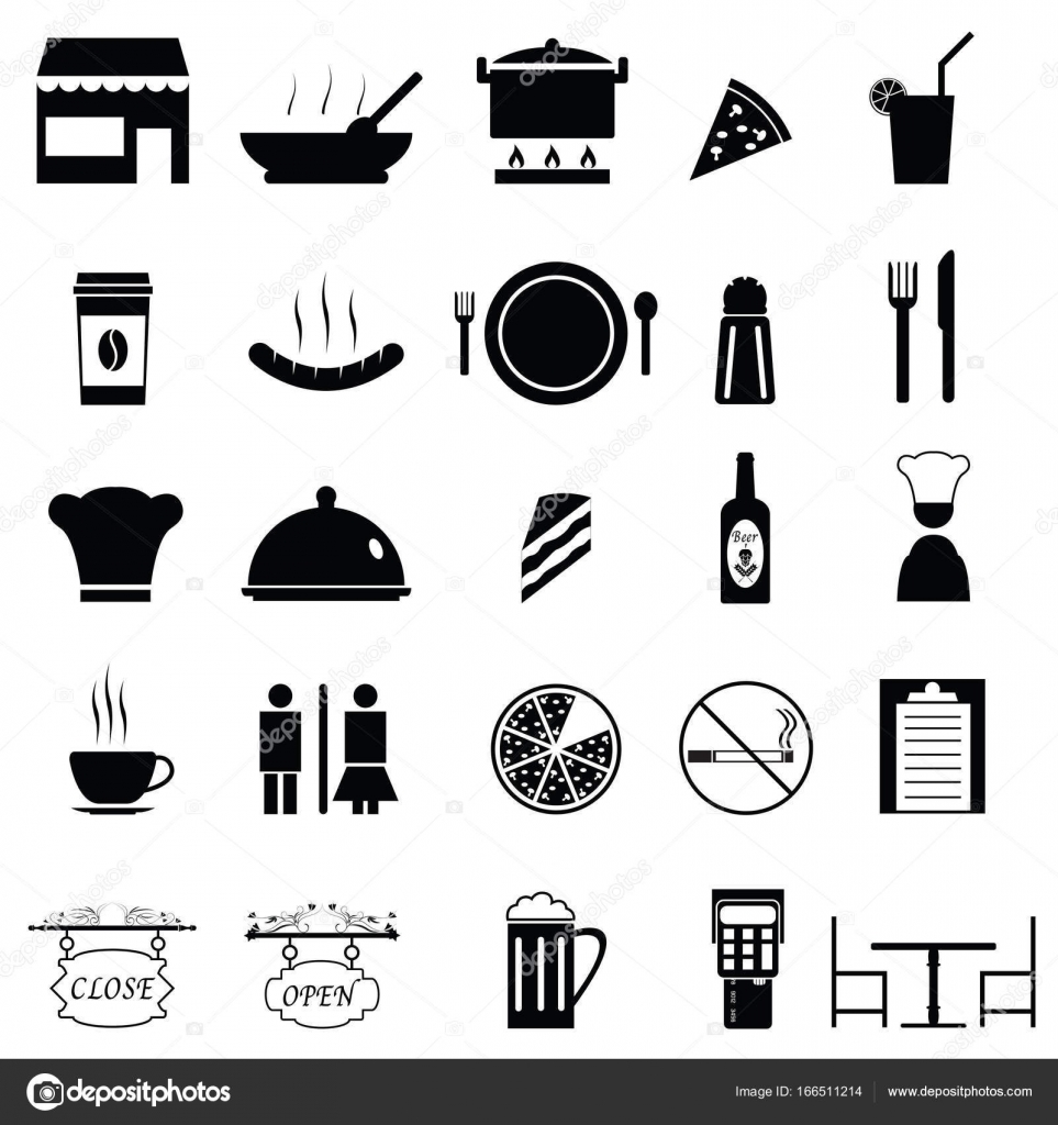 Restaurant Icon Set