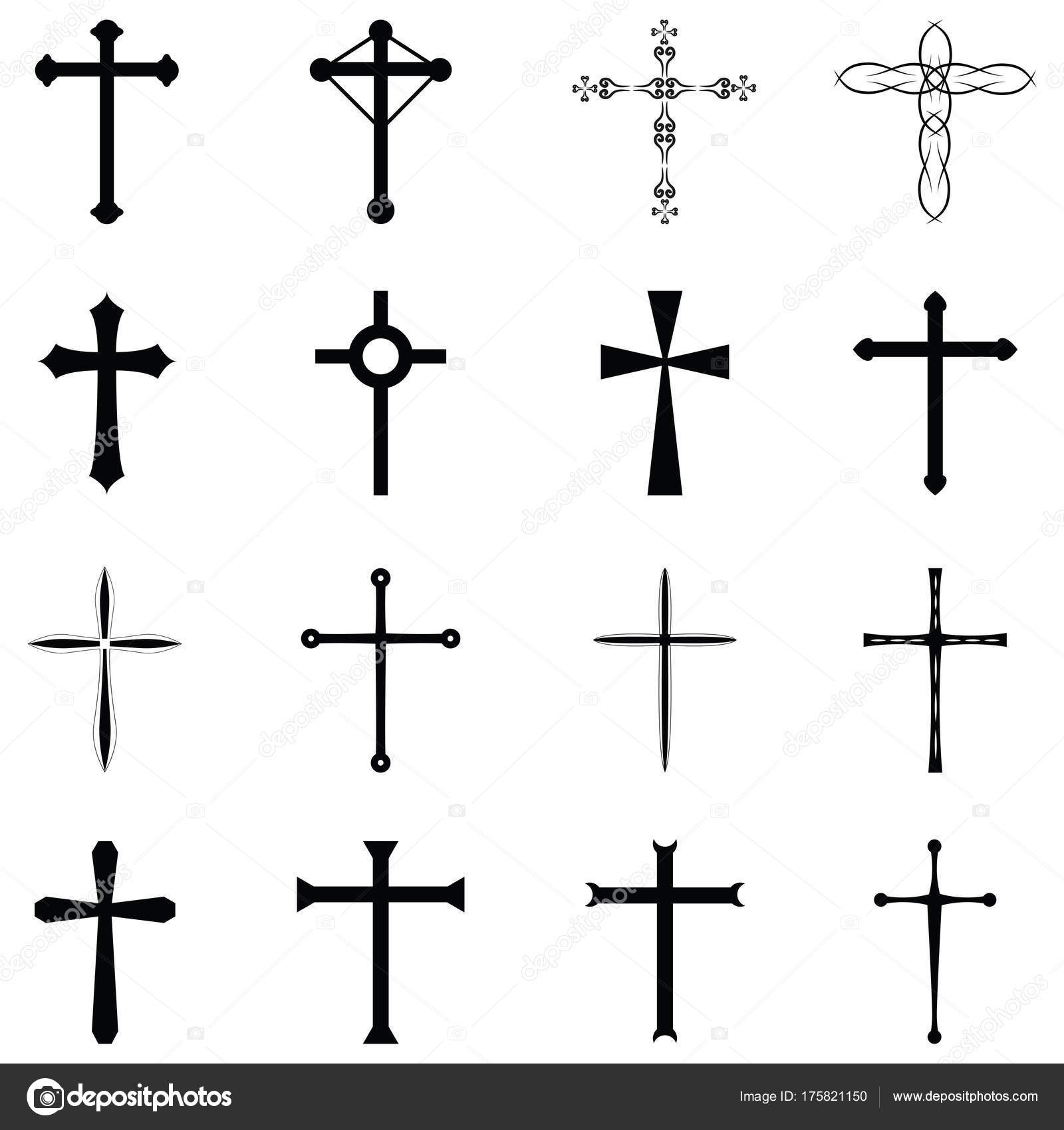 Image vectorielle Croix icône ensemble par ©kateen2528 - 175821150