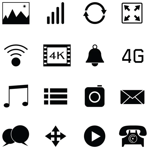 Mobile Interface Icons Stock Vector Image by ©frbird #15443727