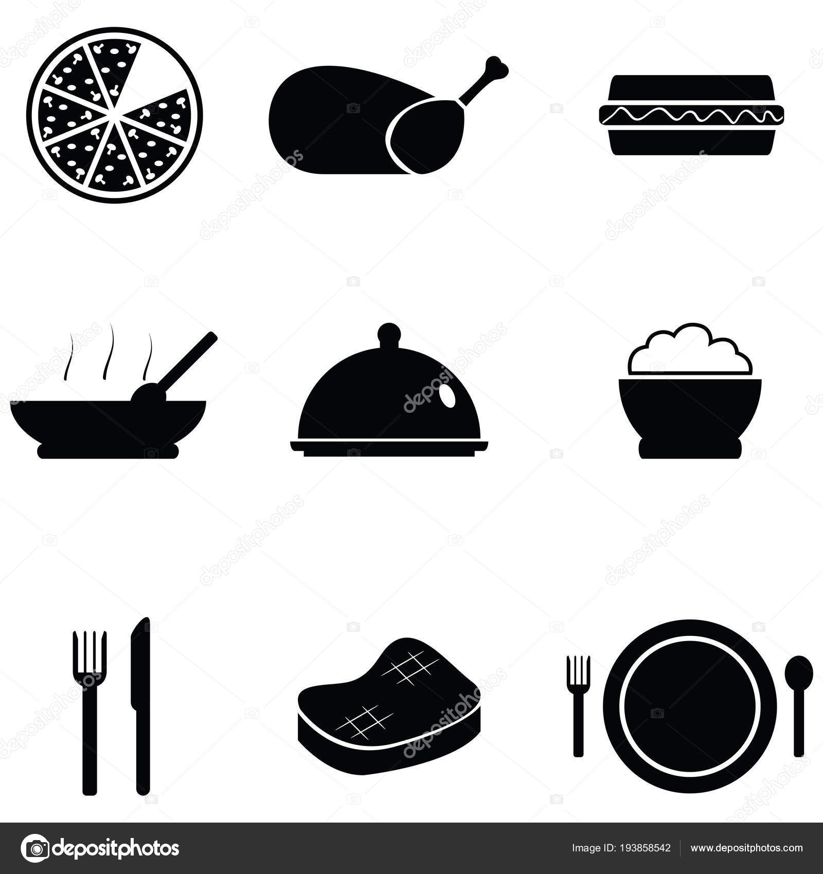 Dinner icon set Stock Vector by ©kateen2528 193858542
