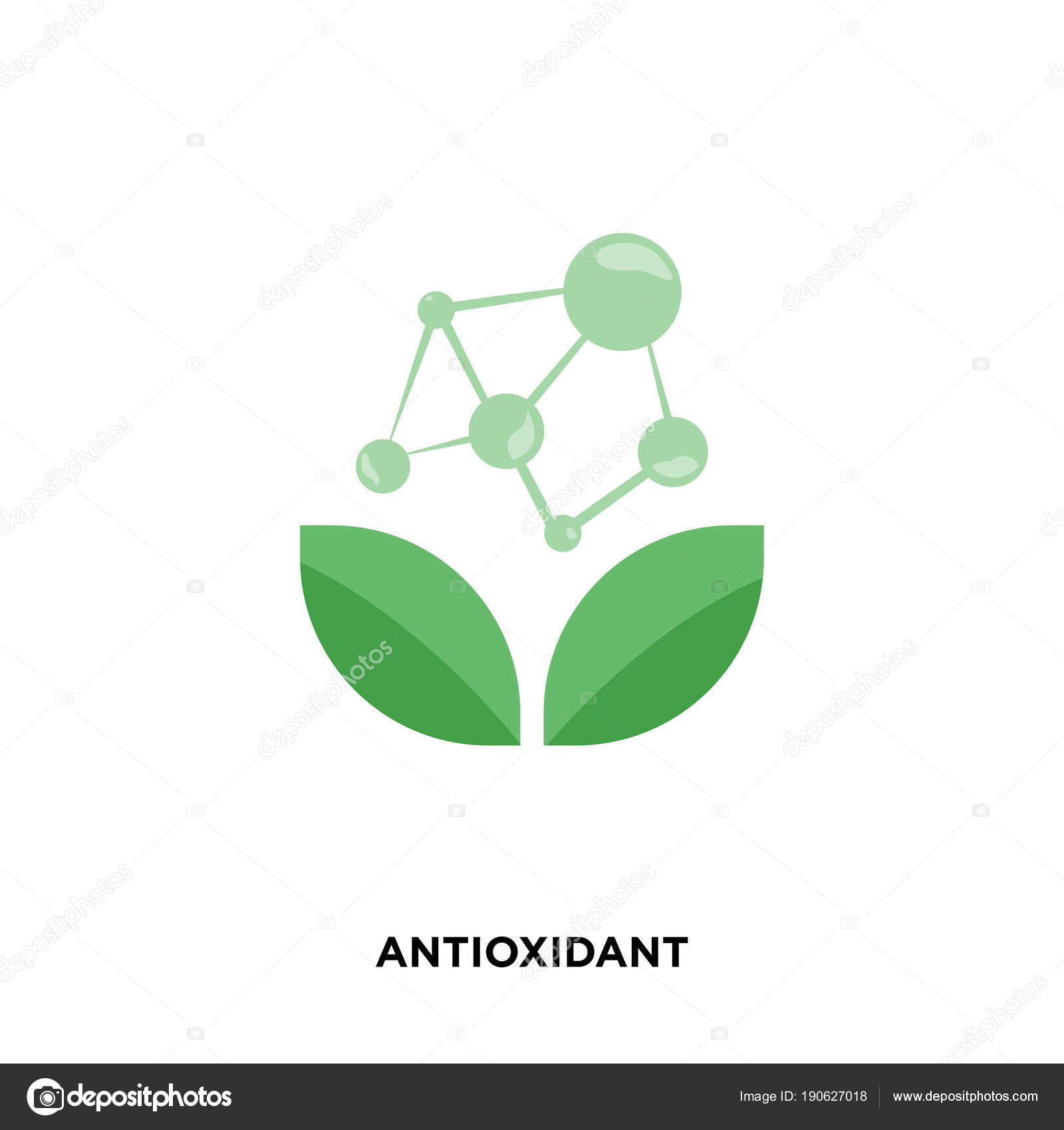 Antioxidant icon isolated on white background for your web, mobi Stock ...