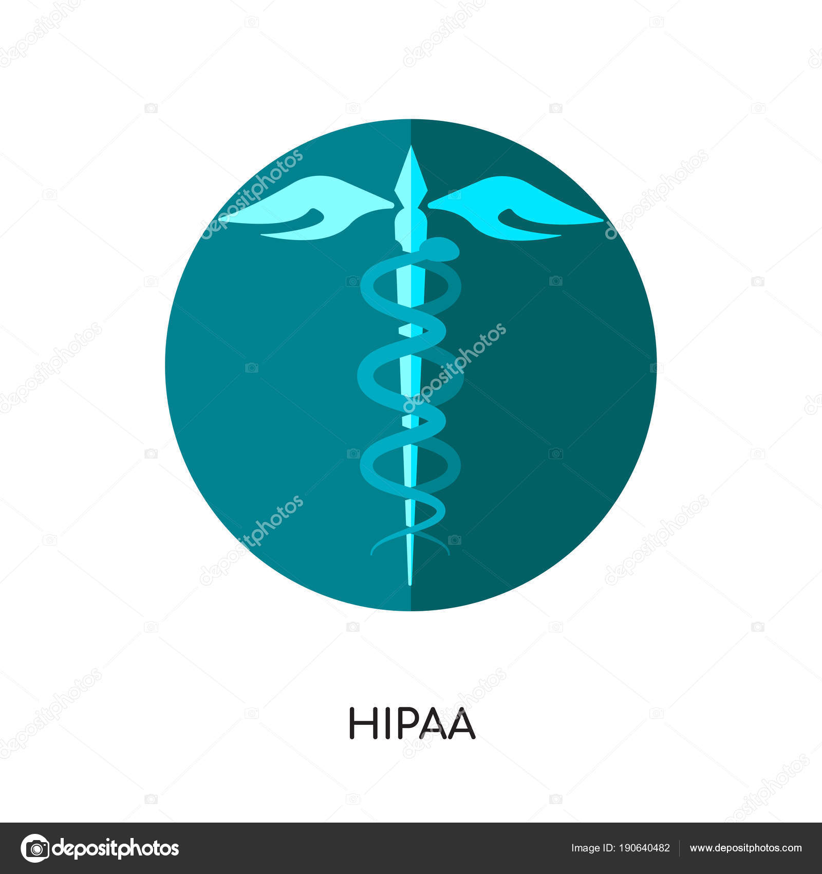 Vector: hipaa logo | Hipaa logo vector isolated on white background for ...