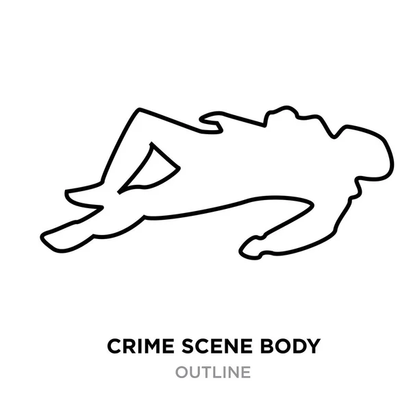 Chalk body outline Vector Art Stock Images | Depositphotos