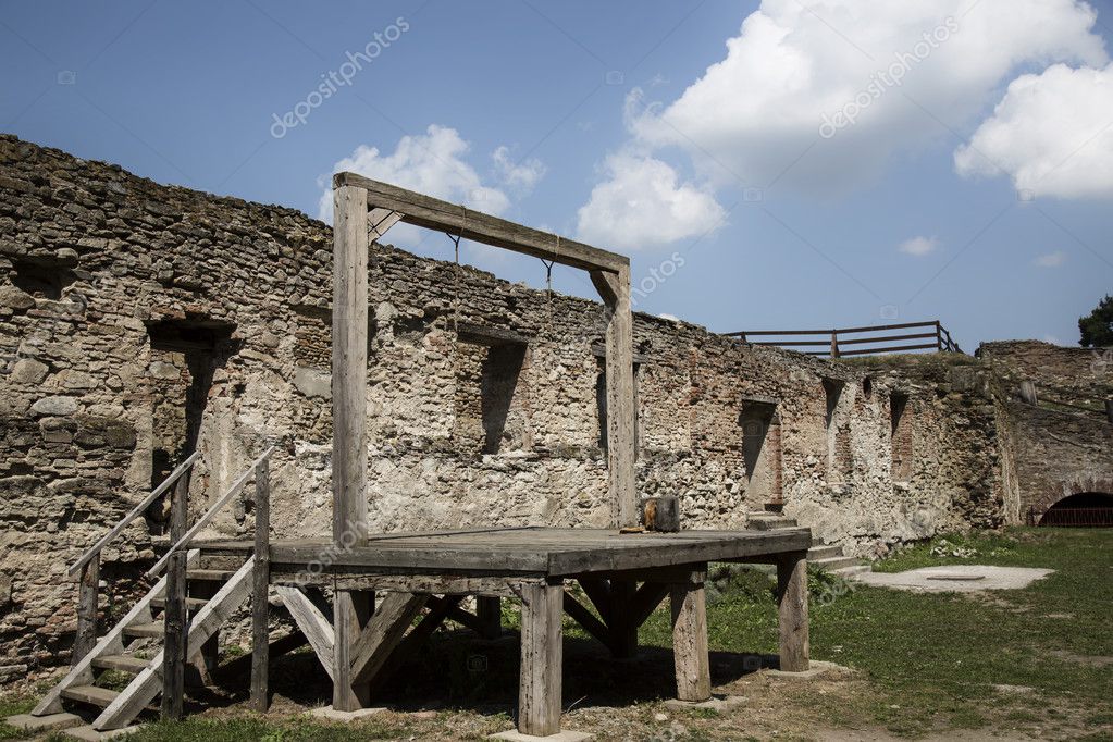 Scaffold for the execution of the death penalty. — Stock Photo © Anry01 ...