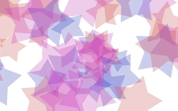 Multicolored translucent stars on a white background. Red tones. 3D ...