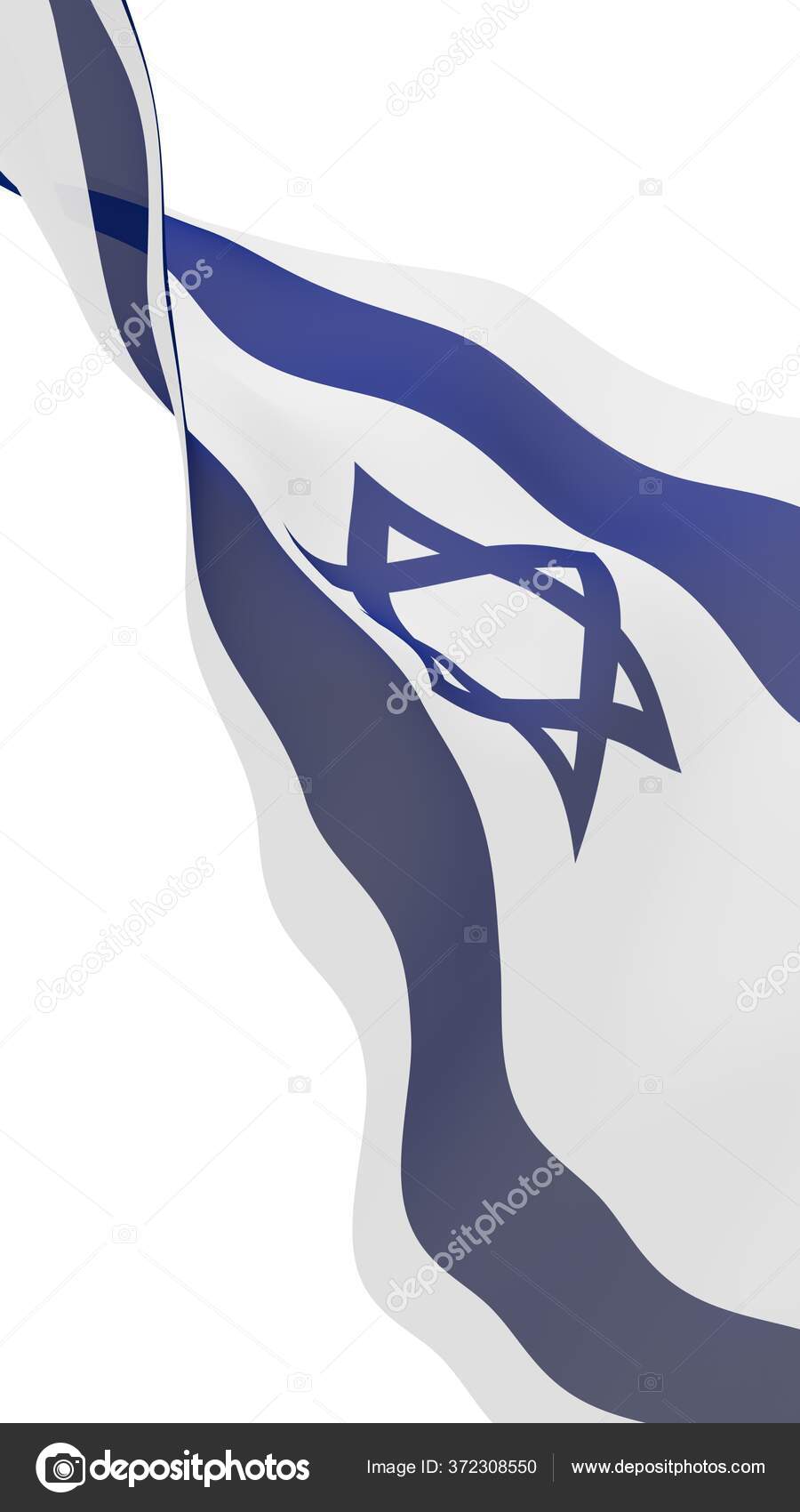 Flag Israel State Symbol State Israel Blue Star David Two Stock ...