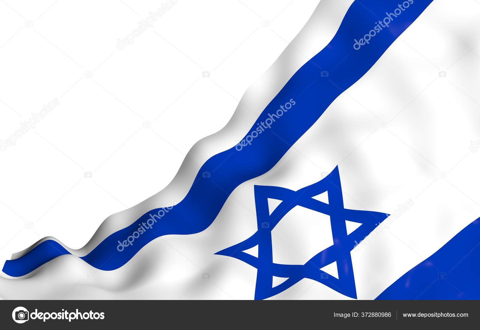 Flag Israel State Symbol State Israel Blue Star David Two — Stock Photo ...