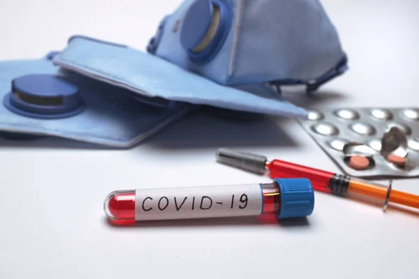 Drugs Protective Masks Ampoule Preparation — Stock Photo © koliber ...