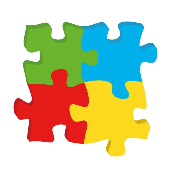 Logo del rompecabezas. Ilustración vectorial 2024