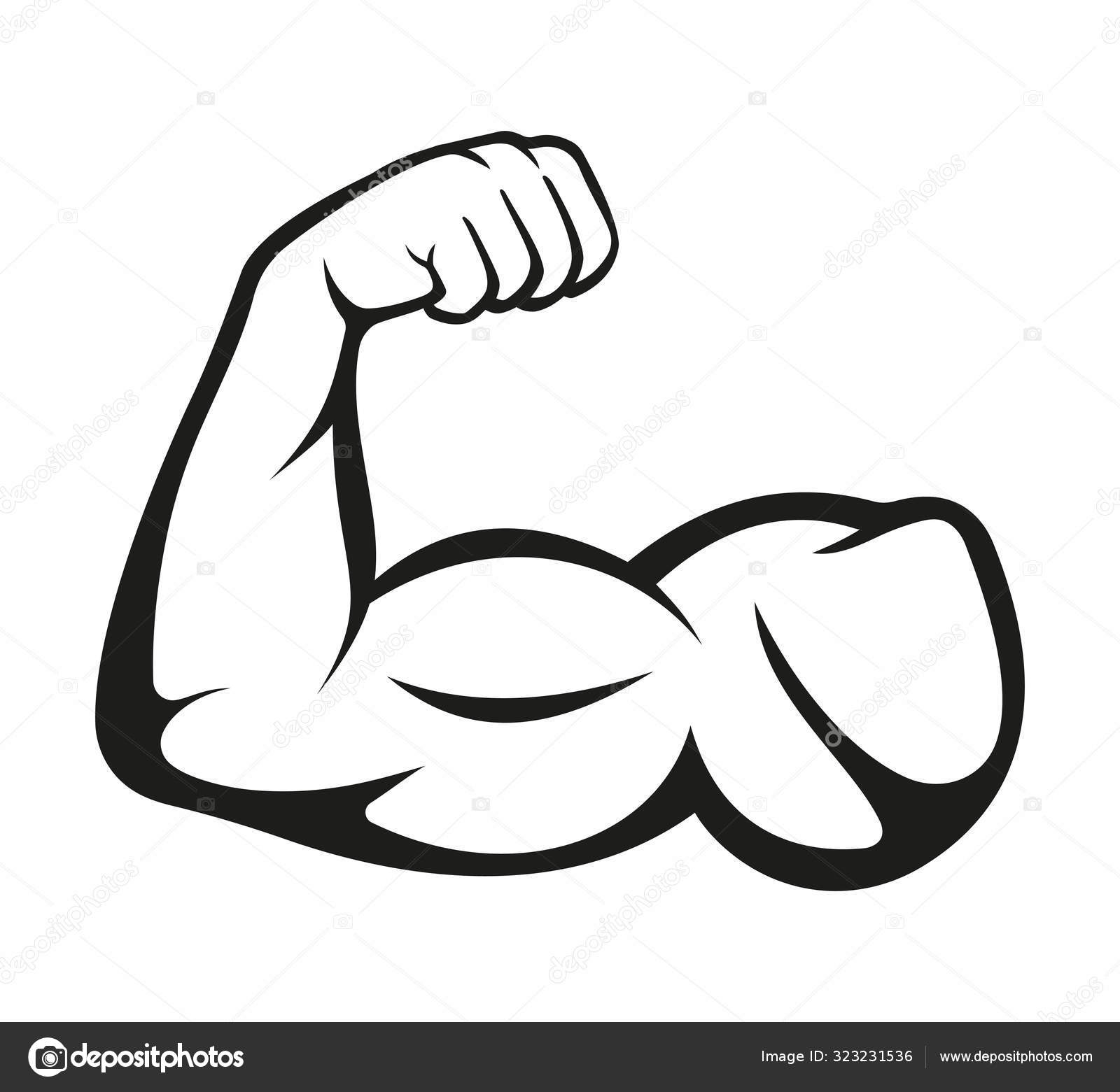 Biceps Icoon Premium Vector | Biceps Icon Icon Outline