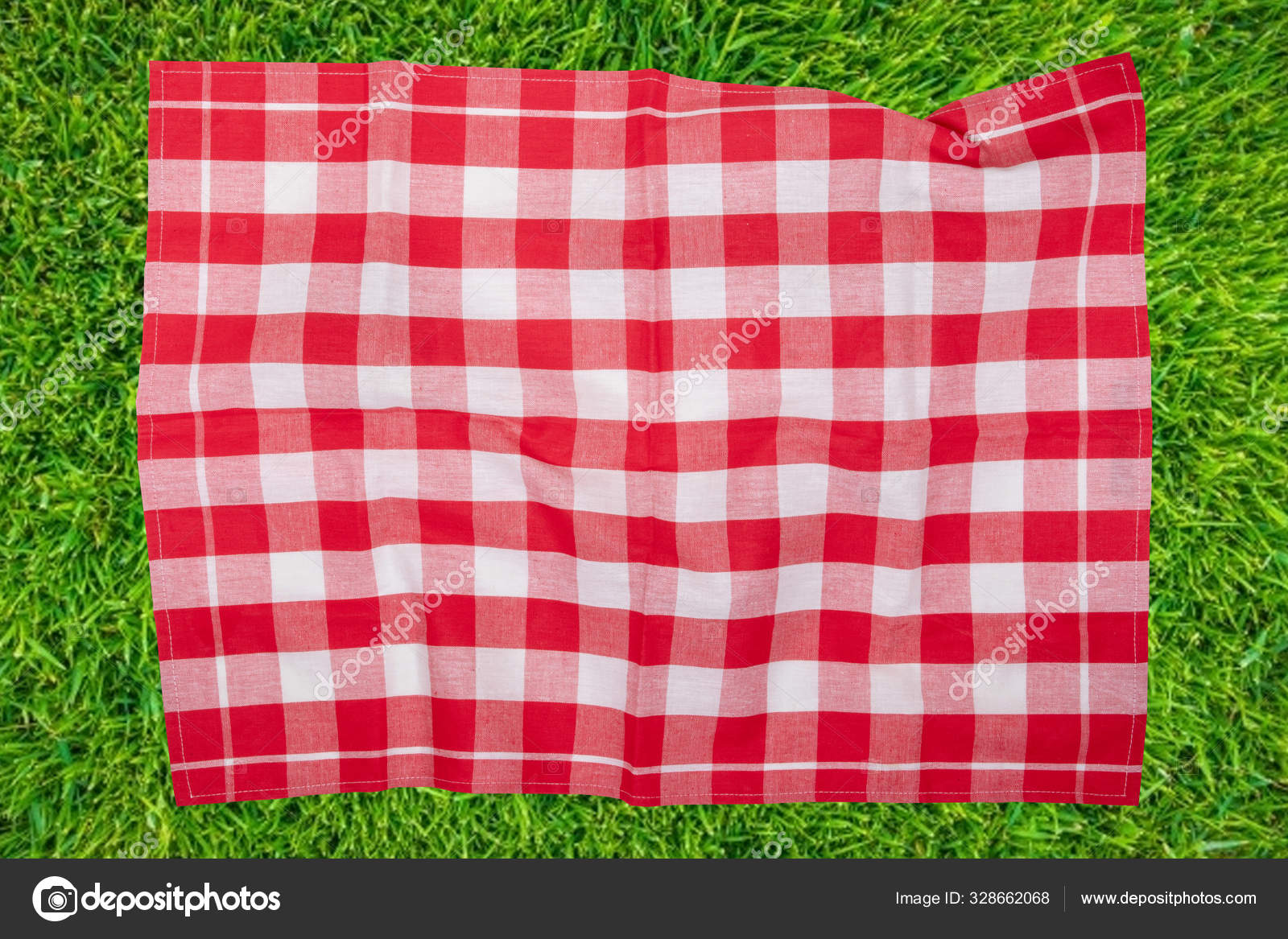 Red And White Picnic Blanket