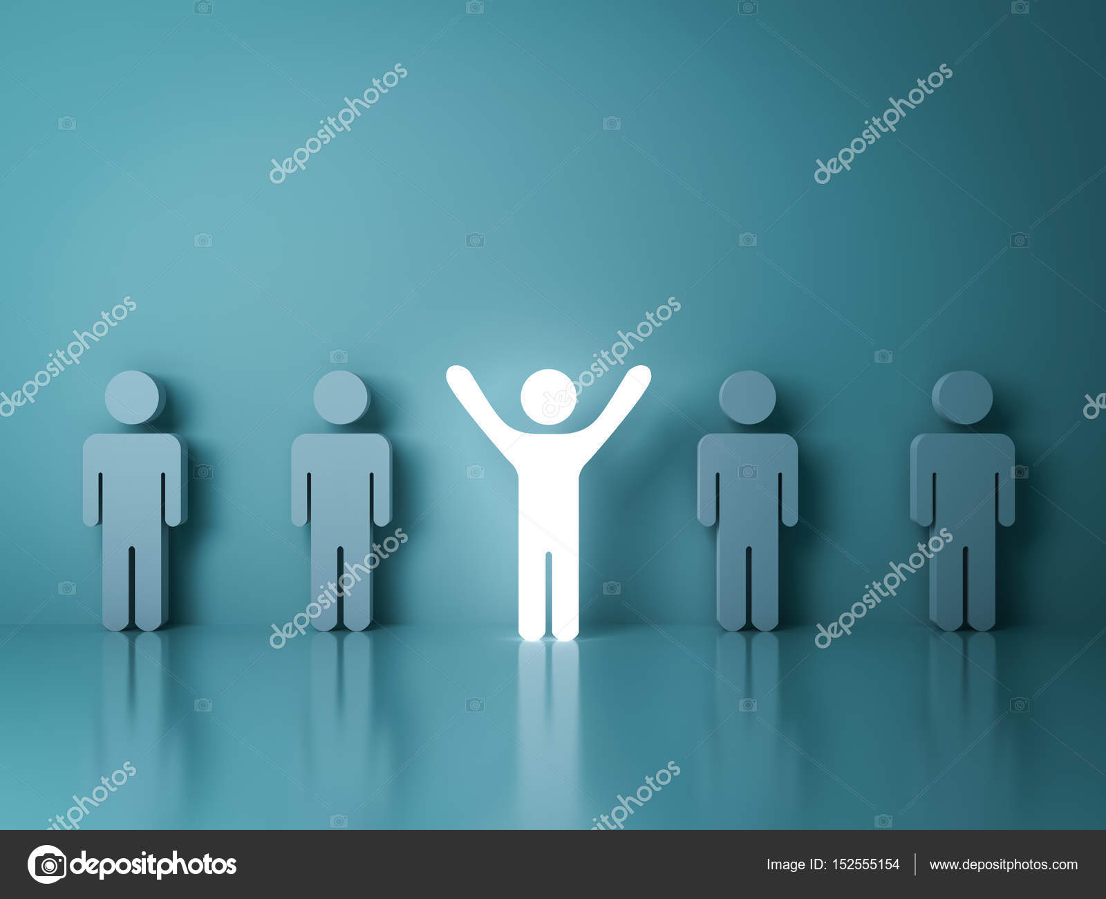 Stand out from the crowd and different creative idea concepts , One ...