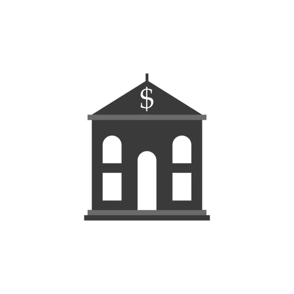 Building Bank Outline Icon Building Vector Icon White Background Stock ...
