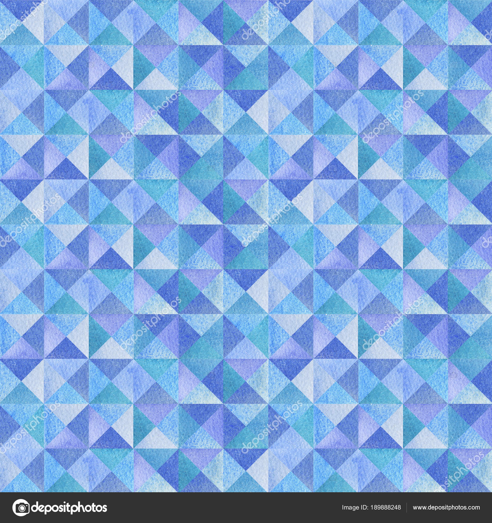 Mosaic Background Blue Triangles Stock Illustration by ©artlantsa ...